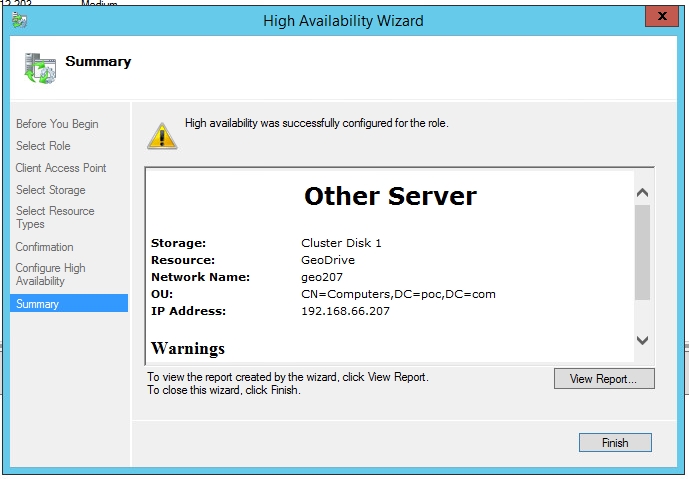 ECS GeoDrive with Windows Cluster