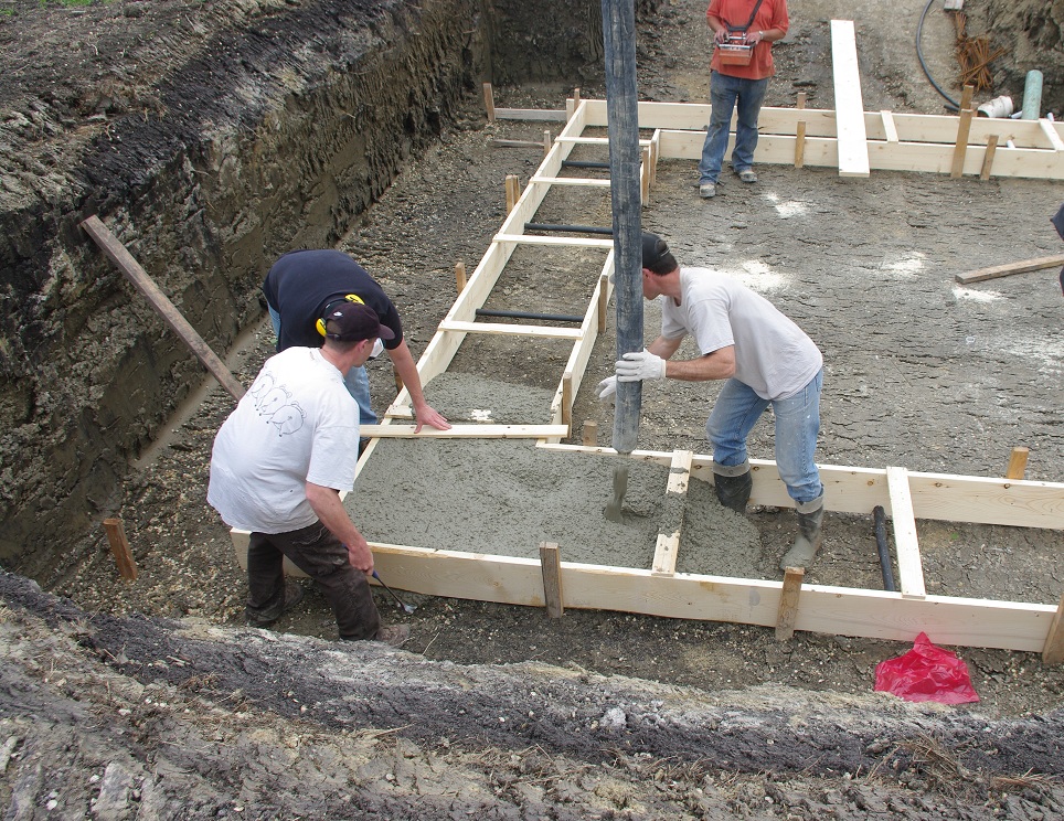 Thousand Square Feet: Day 2 - Forming and Pouring the Footings