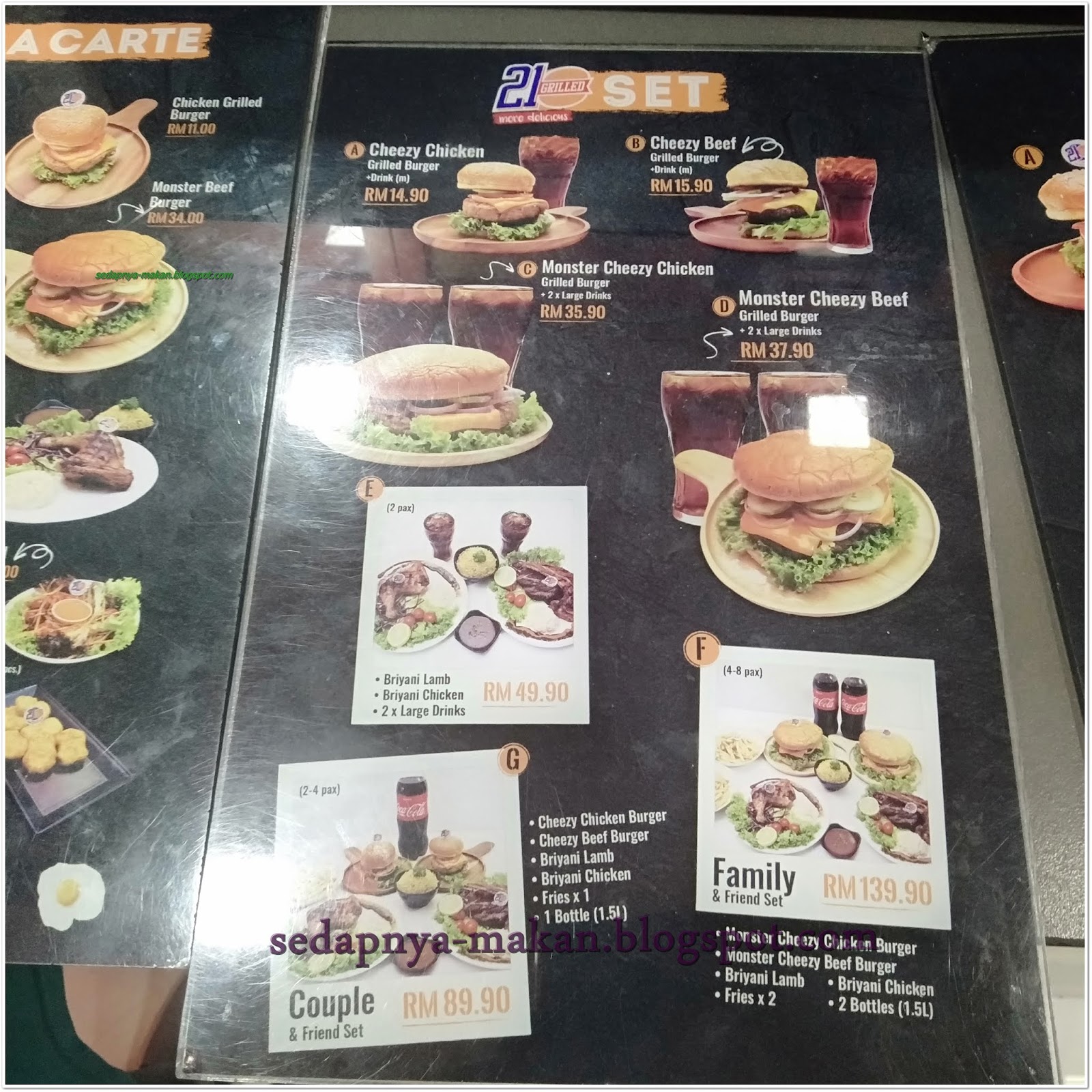 MaKaN JiKa SeDaP: Makan burger di Restoran 21 Grilled, Taman Cempaka, Ipoh