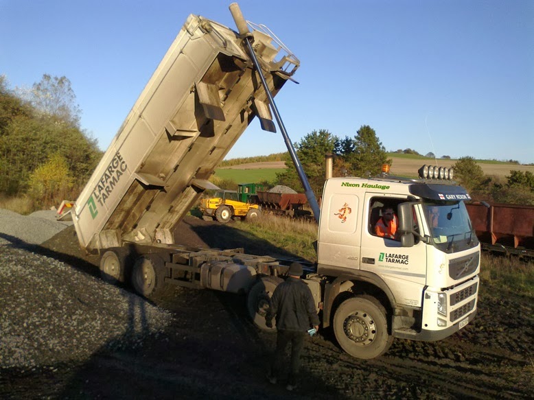 Tanfield Railway Blog: Basalt Ballast