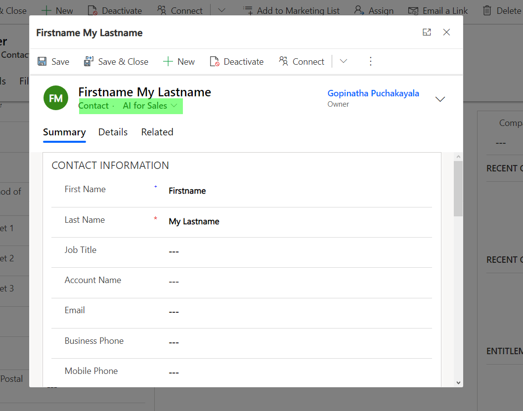Dynamics 365 Customer Engagement Open Entity Record As A Modal Popup In Dynamics 365 Ce Release