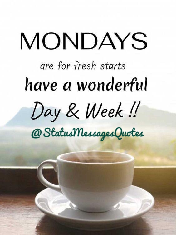 Start your day with smile! Free Good Morning Monday, Tuesday, Wednesday ...