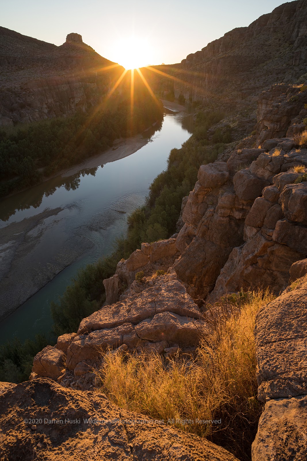 River, Desert, Mountains