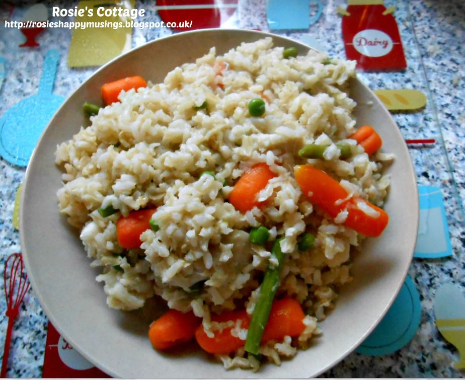 Rosie's Cottage: Brown Rice, Fish & Veggies - A Yummy, Healthy Meal Idea!