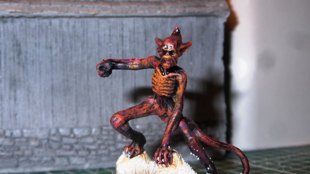 Fencing Frog: Imp or Minor Demon For Frosgrave