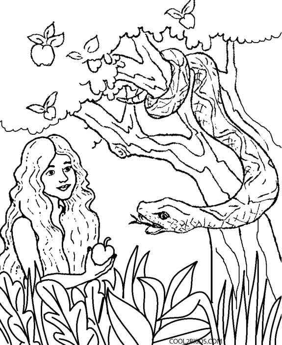 Adam And Eve Coloring Pages For Kids ~ Coloring Pages