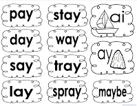 Teachers R US: ai, ay Word Sort