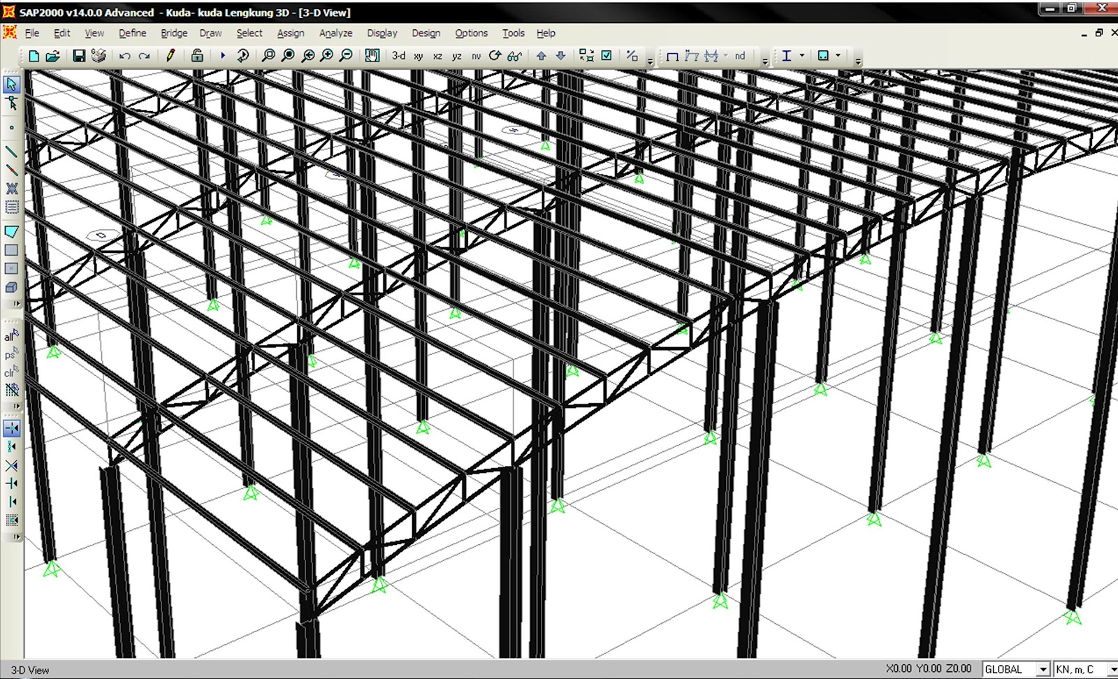 Struktur Bangunan: Perencanaan Struktur Kuda- kuda Lengkung dengan SAP