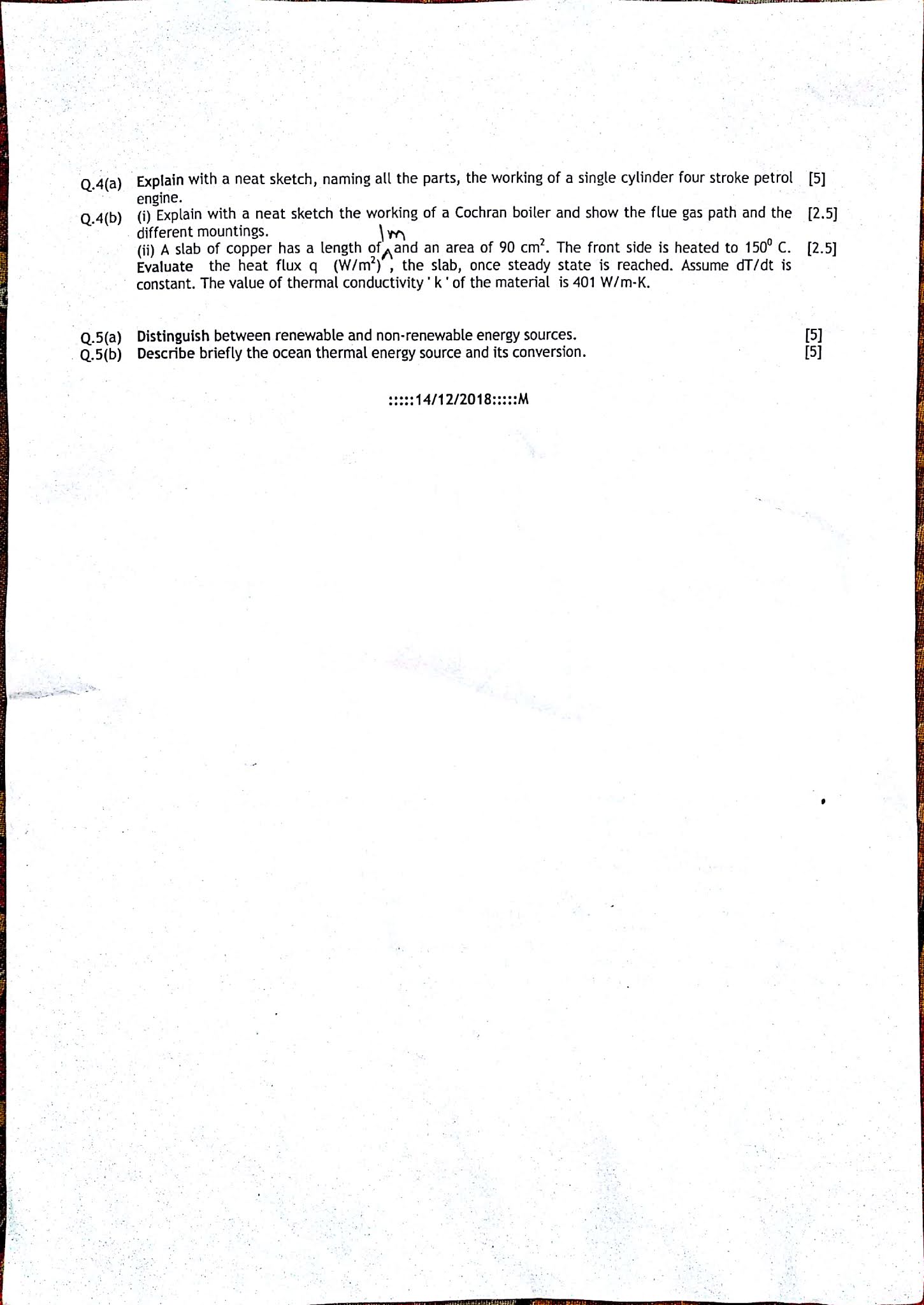 ME101 Basics of Mechanical Engineering bit mesra 1st year mid sem end ...