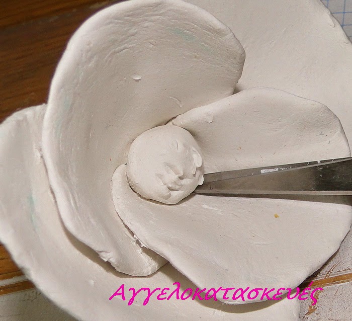 Αγγελοκατασκευές: ΣΤΕΦΑΝΙ ΑΠΟ ΠΗΛΟ - PAPER CLAY WREATH