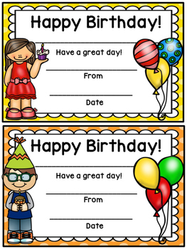 Birthday Certificates For Students ~ Certificate Letter