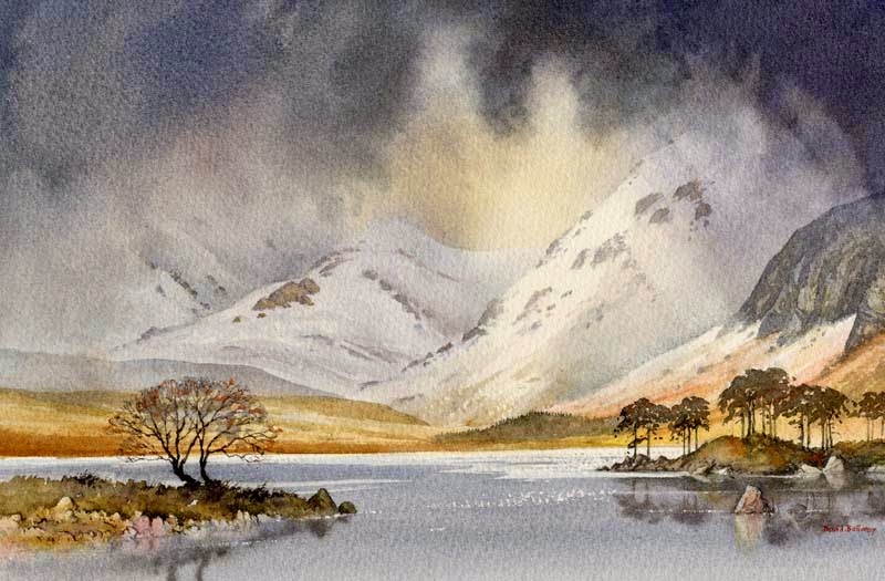 DavidBellamyArt: Highlighting a landscape feature with a glaze