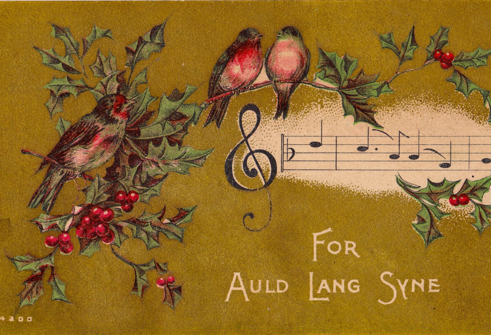 Vintage Grace New Years Auld Lang Syne
