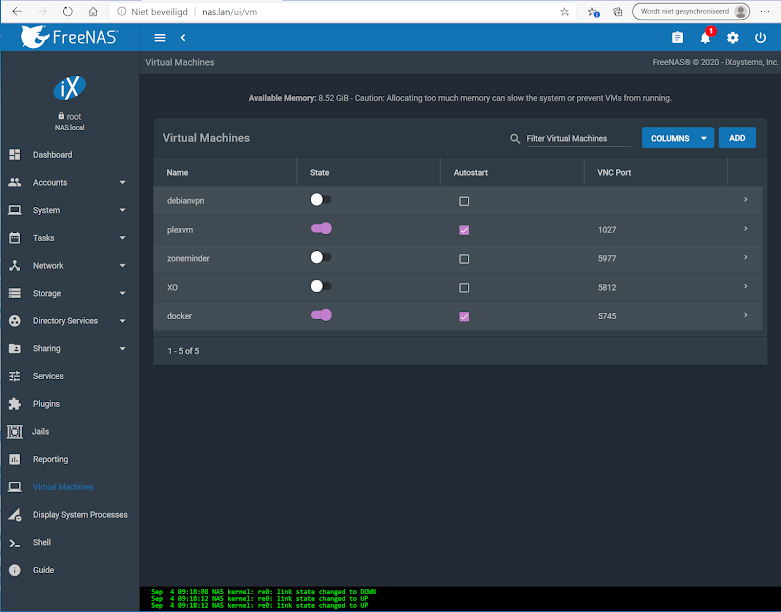 Using docker on FreeNas (TrueNAS Core)