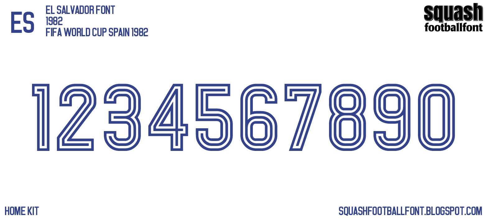 SFF: El Salvador World Cup 1982 Font