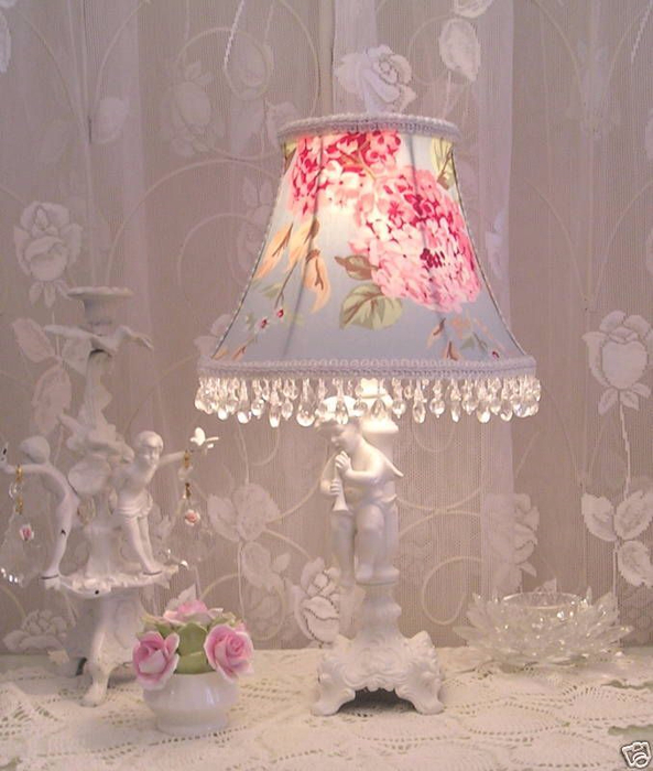 AMARNA ARTESANATO E IMAGENS: ABAJOURS ESTILO SHABBY CHIC