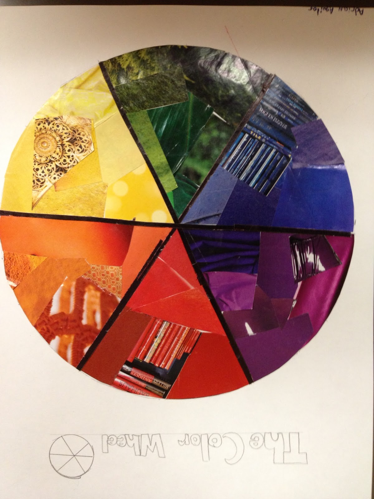 PCSST Art Studio!: Color Wheel - Collage