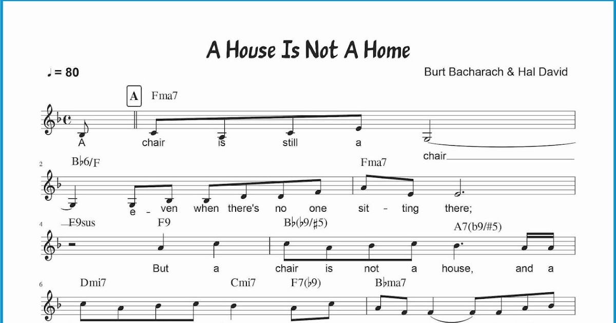 Chord Lagu A House Is Not A Home - SEPUTAR MUSIK