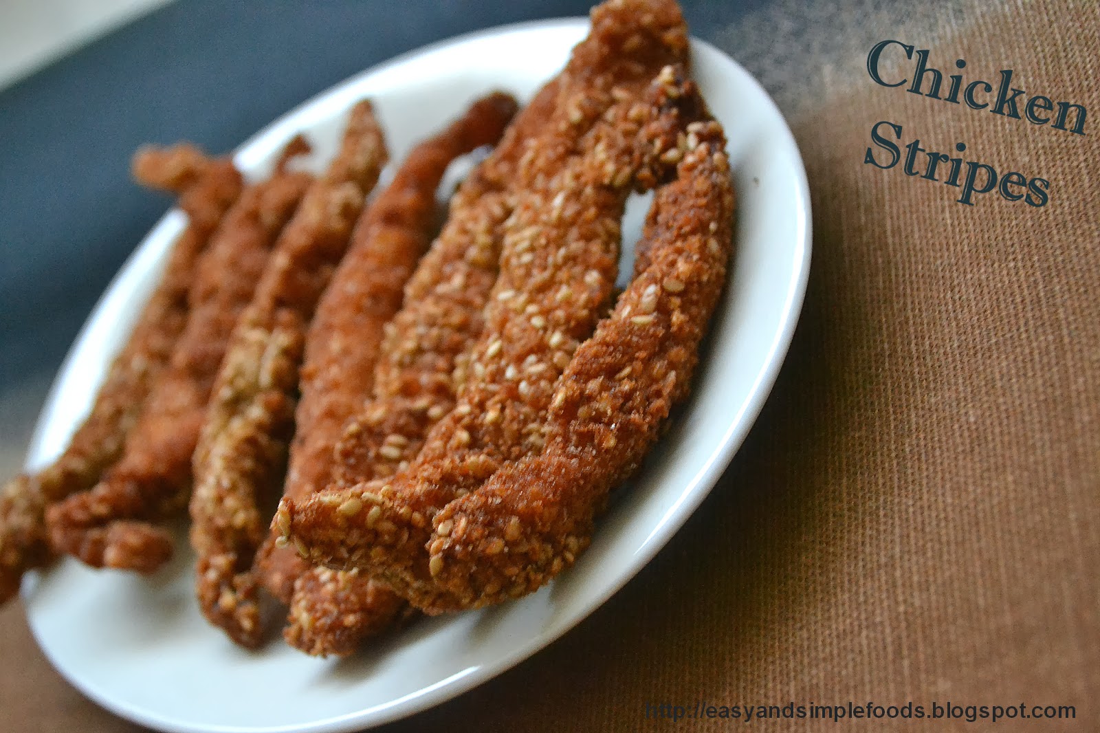 easy and simple foods: Chicken Stripes