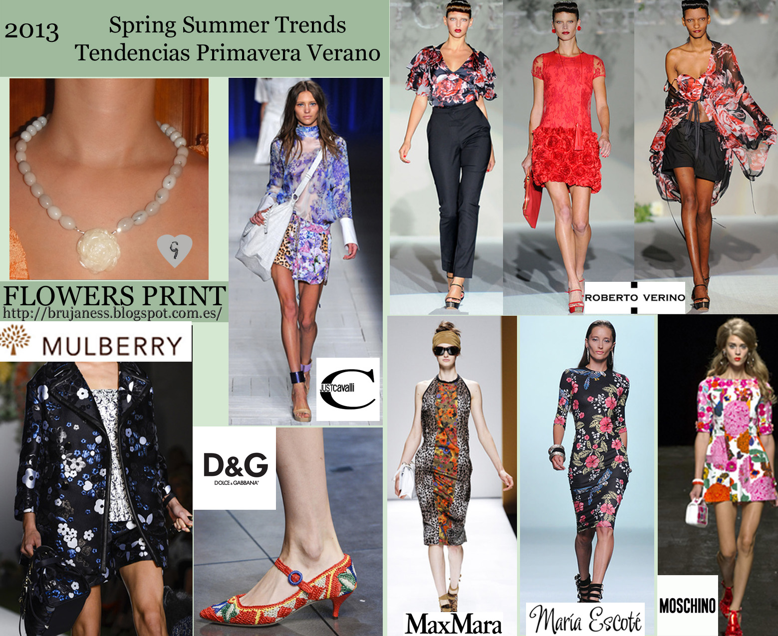 Brujaness Fashion: Floral prints: Spring-Summer trends/Tendencias ...