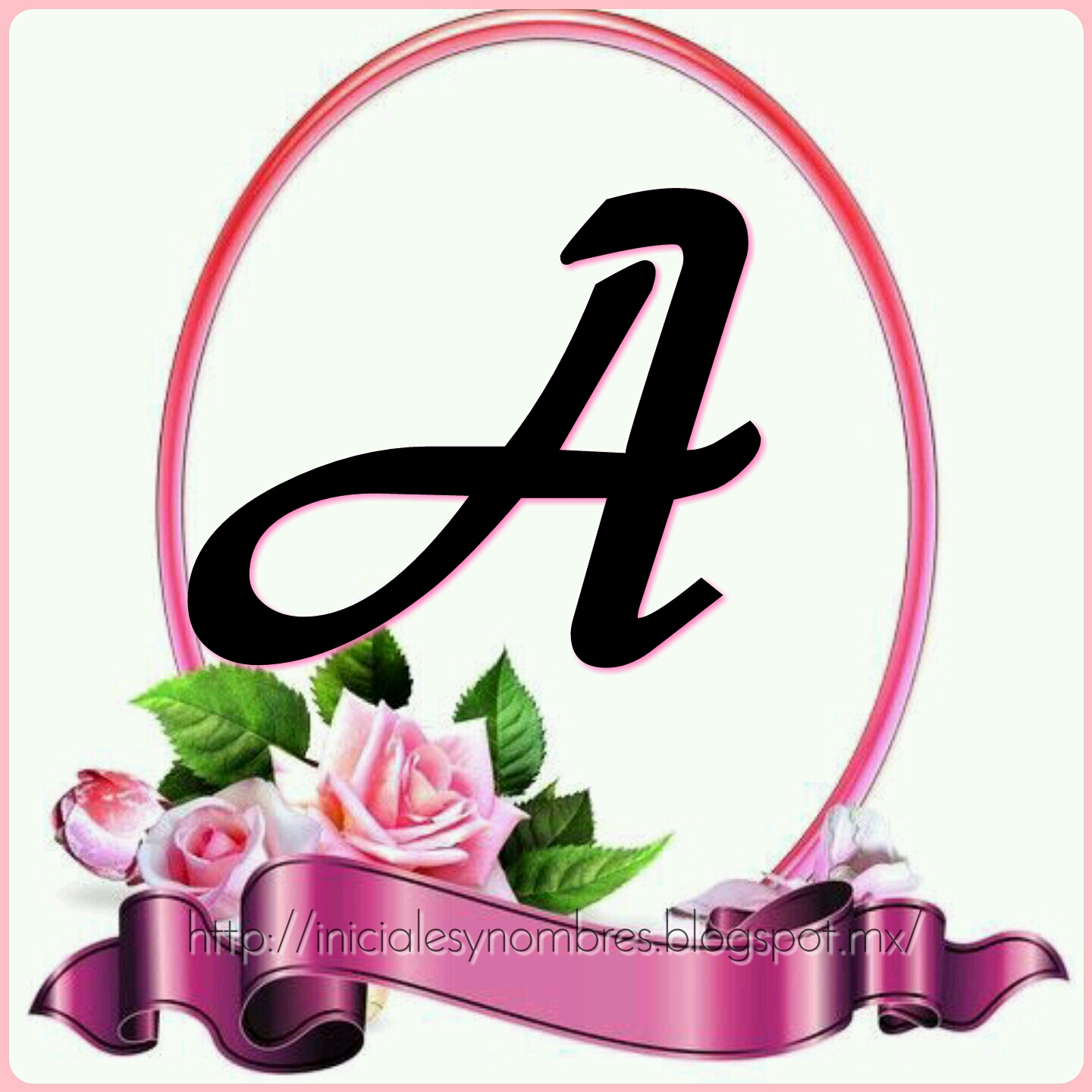 INICIALES Y NOMBRES PARA TI: INICIALES EN UN LINDO DECORADO