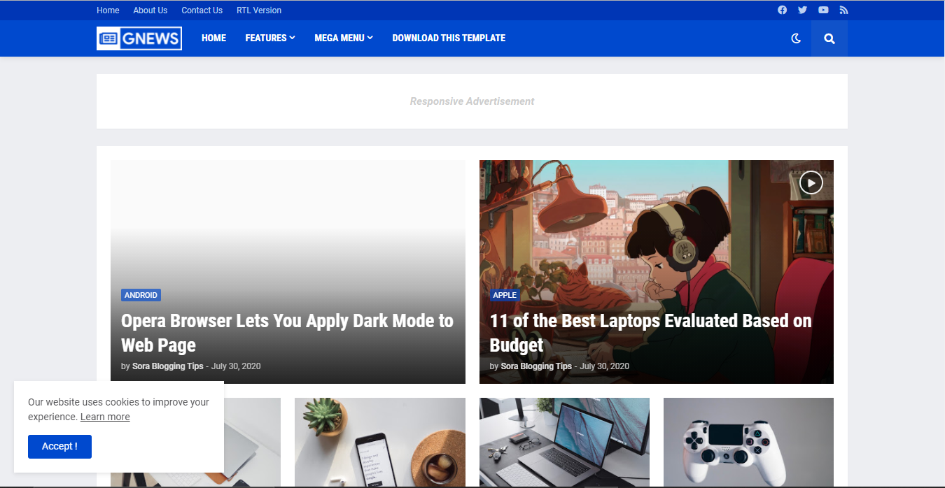 10 best selling Professional blogger themes/templates 2021