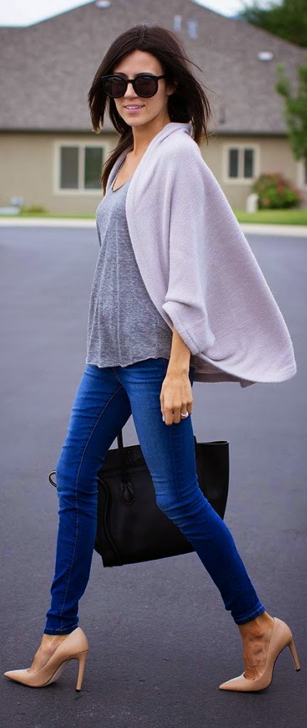 Fashion Magazine: Shades of Grey # Skinnies Jeans and Pumps | Spring ...