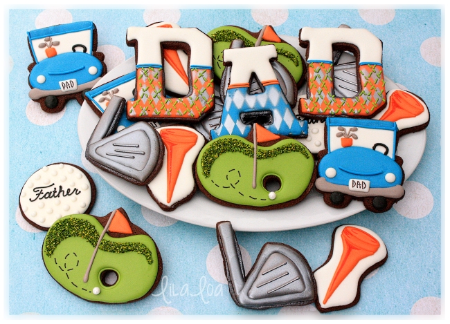 How To Make Decorated Golf Cookies For Father's Day