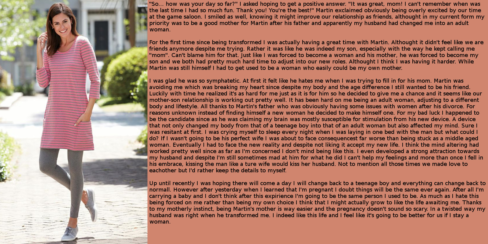 Marti's tg captions: Just like his real mom