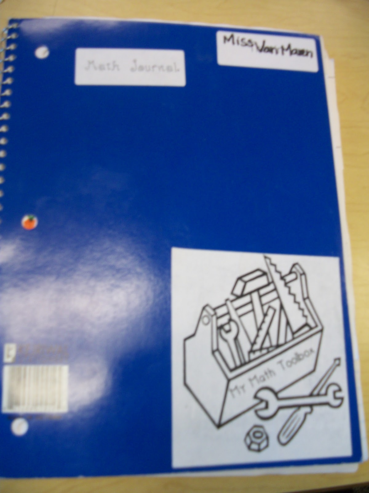 Miss Van Maren's Fantastic First Grade: Math Journal: "Tools for your ...