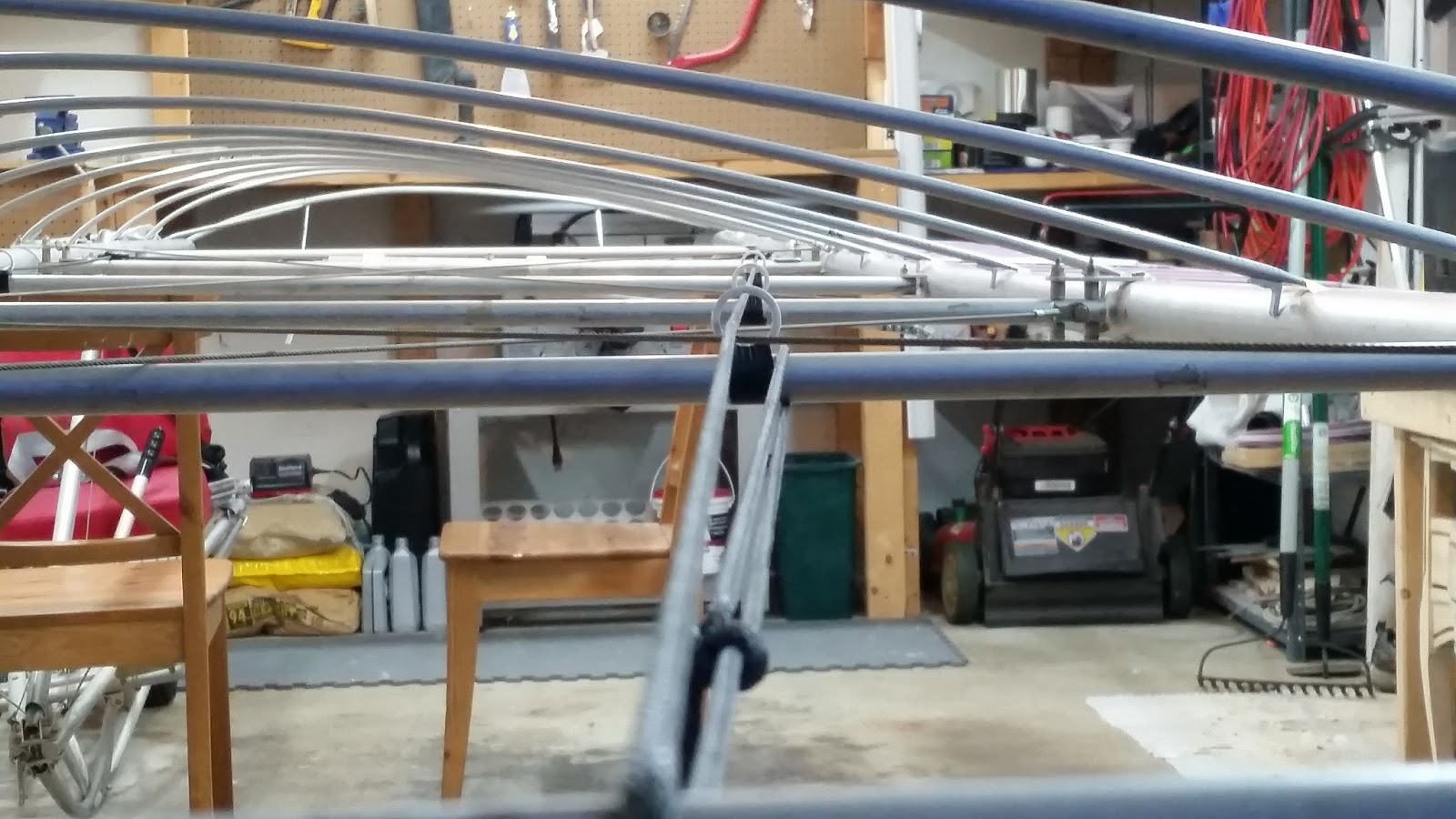 Building adventures of an Ultralight Glider: Wing with ribs