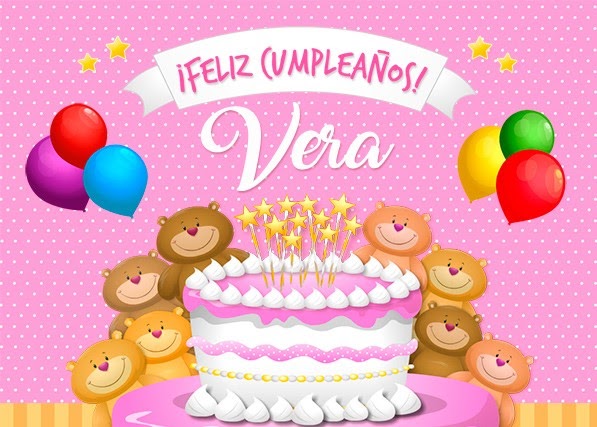 El Aula de Infantil de Charo: ¡FELIZ CUMPLEAÑOS VERA!