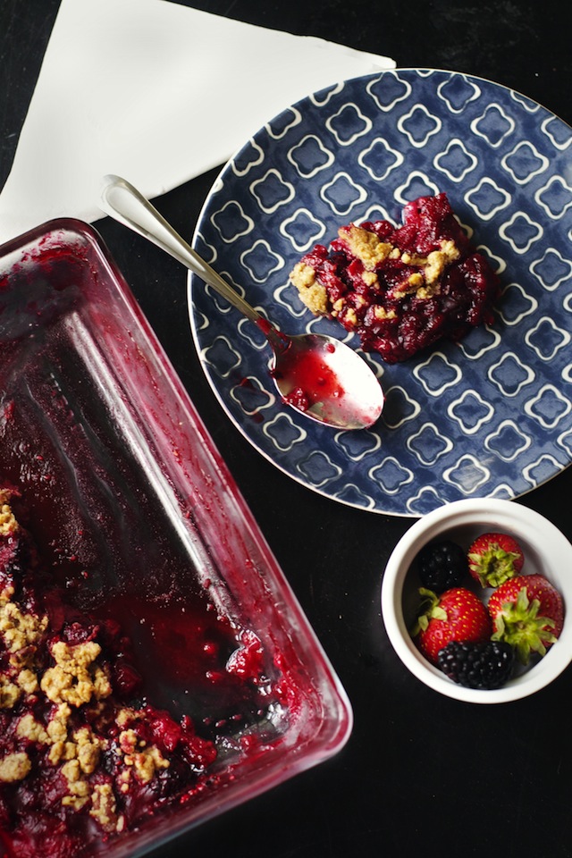 Half Full: Triple Berry Crumble
