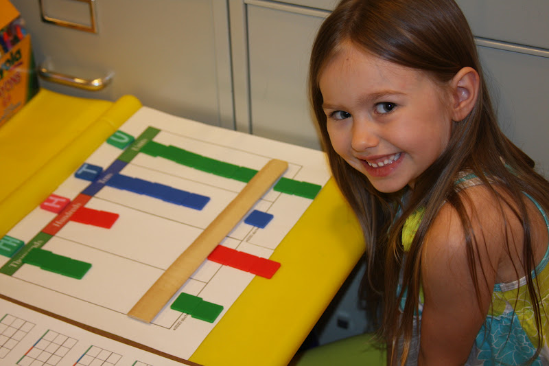 A Learning Journey: O is for Operations: DYI Montessori Stamp Game