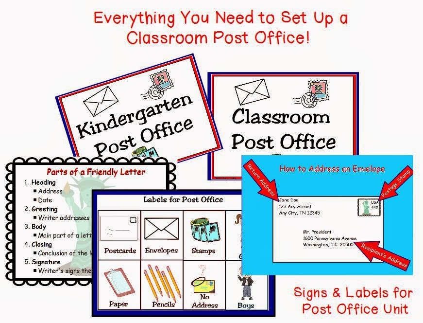 Young & Lively Kindergarten: Post Office & Mail Unit
