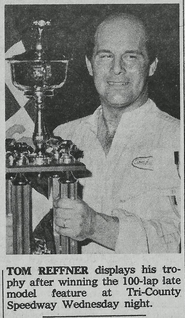 Midwest Racing Archives: 1975 – Reffner Wins 100-Lap Tri-County Special