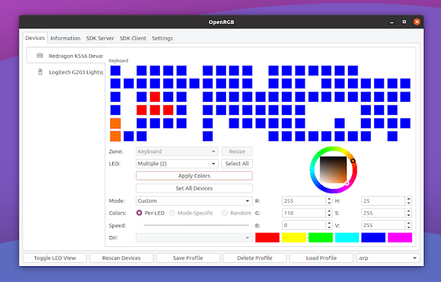 OpenRGB: Open Source RGB Lighting Control For Keyboards, Fans, Mice And Much More - Linux ...