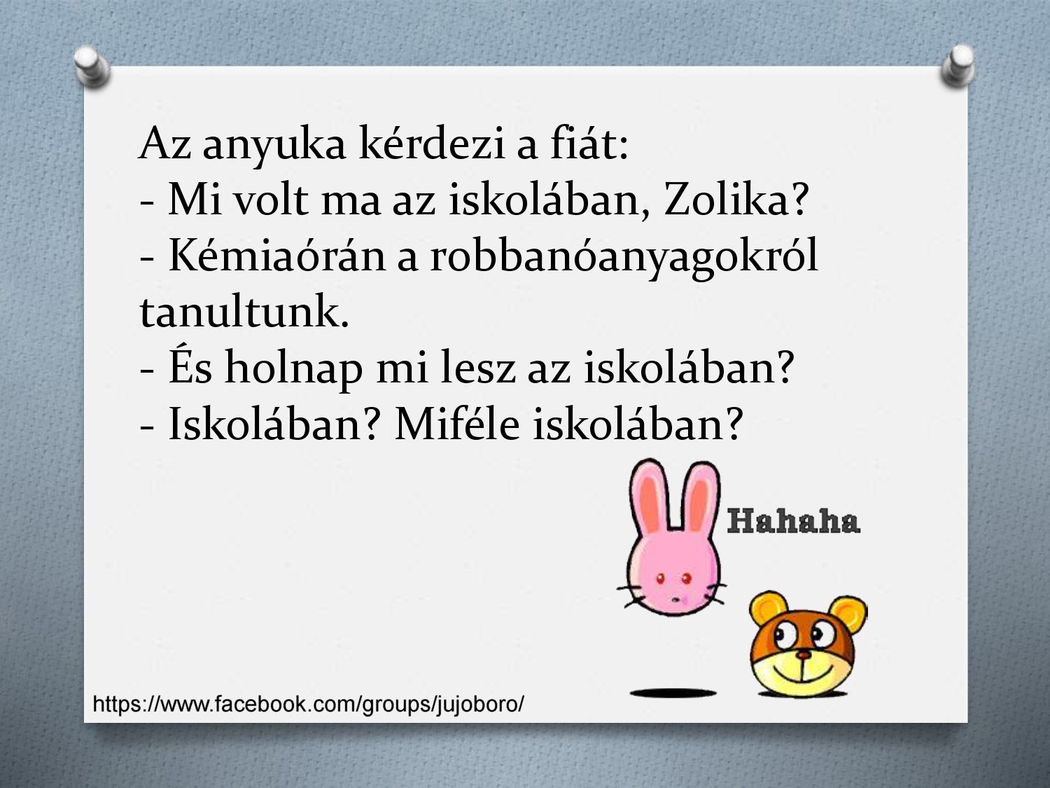 Iskolás viccek év végére