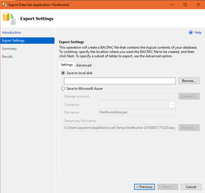 HodentekMSSS: Exporting a Data-tier application from SQL Server using ...