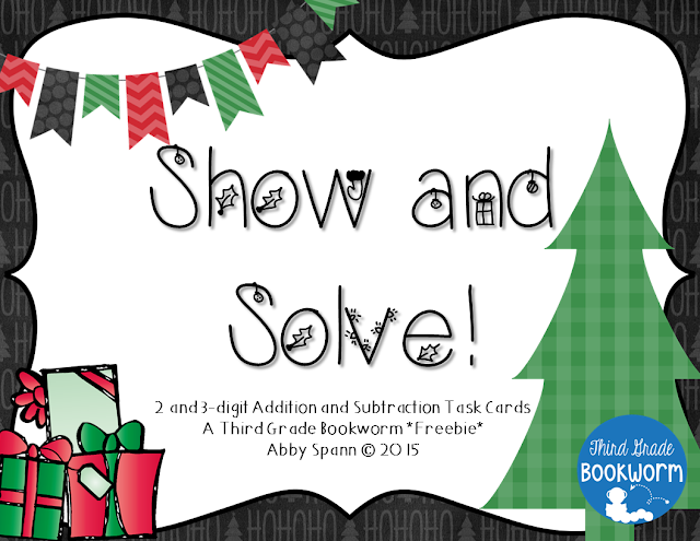 Christmas Task Card FREEBIE! NEW! - The Elementary Bookworm