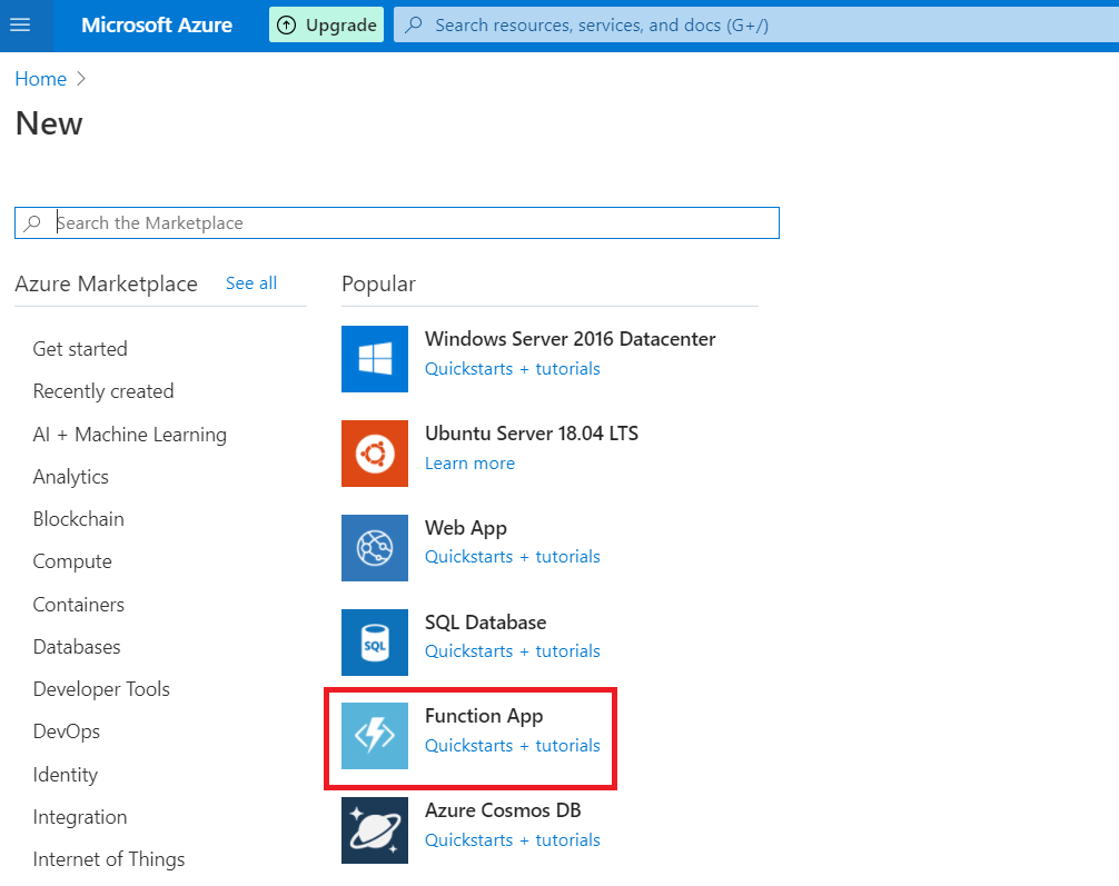 SHREWAYS: Create Azure Function using Azure Portal – Part 1