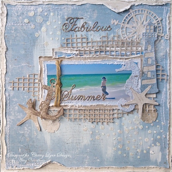 Amy's Pretty Papers: Fabulous Summer 8x8 Layout for ***Cheery Lynn ...