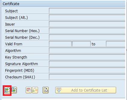SAP ABAP Central: Adding Website Public Certificates to ABAP Stack
