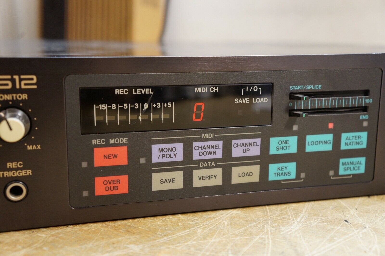 MATRIXSYNTH: AKAI S612 MIDI Digital Sampler Synthesizer SN 01020-02483