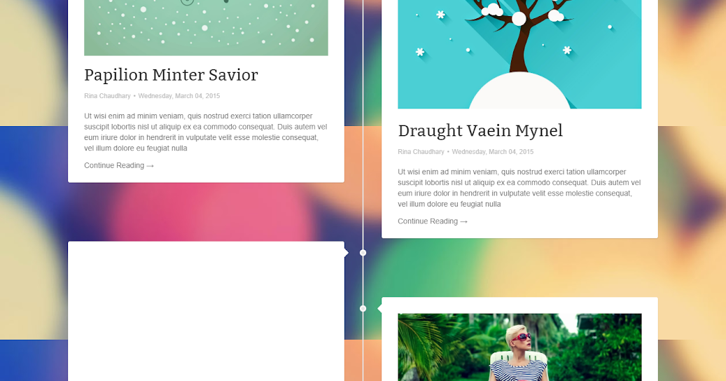 Timeline Responsive Blogger Template