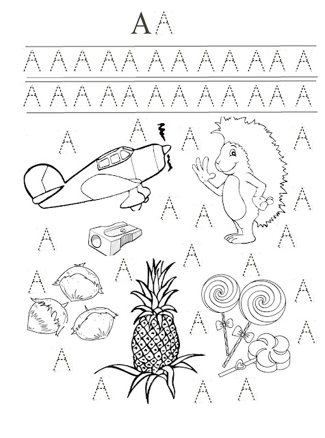 Lumea lui Scolarel...: Litera A (mare de tipar)