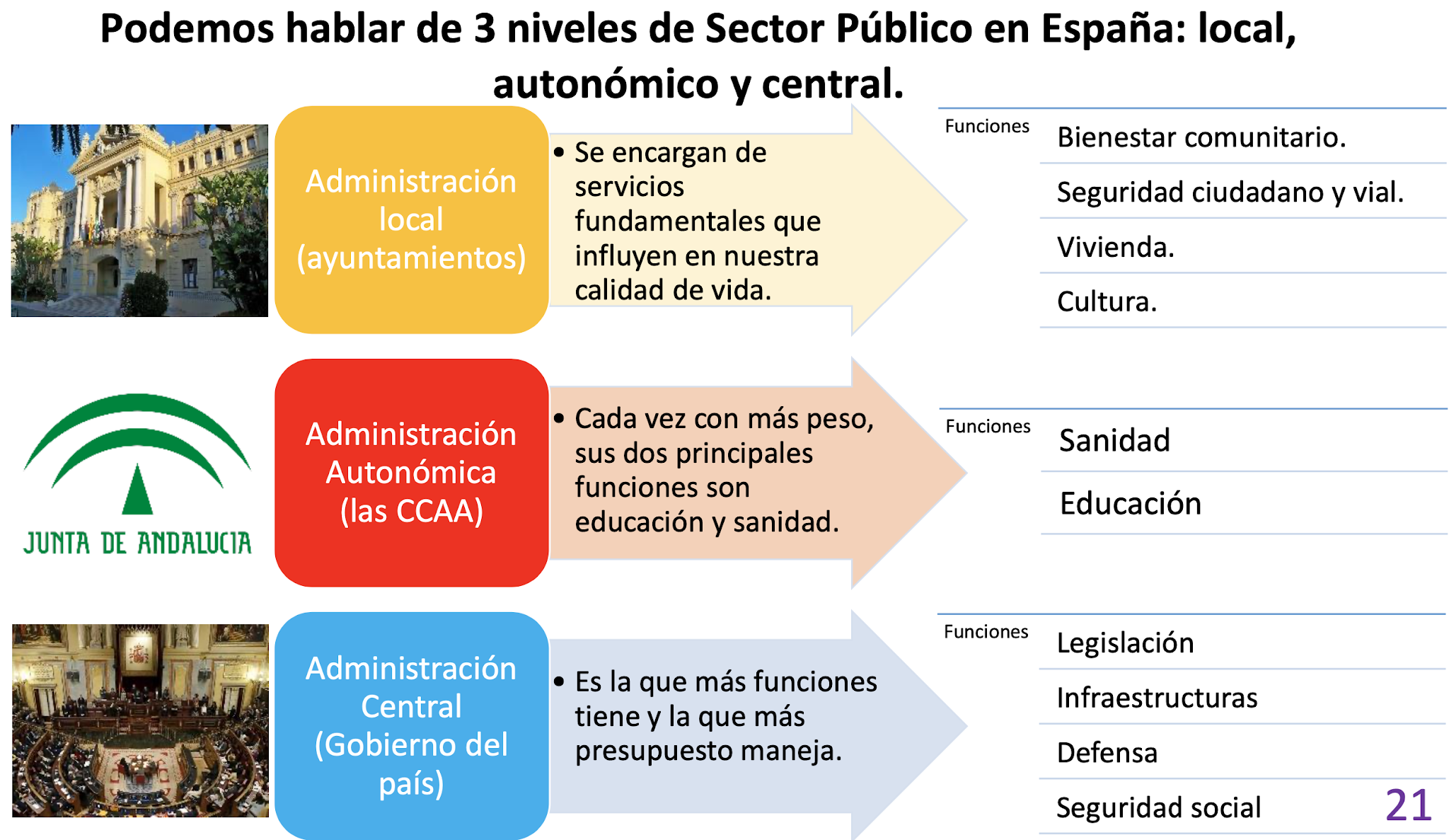 4. LOS NIVELES DEL SECTOR PÚBLICO - ECONOSUBLIME