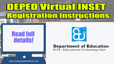 DEPED VIRTUAL INSET March 2021 - Participants Registration Instructions