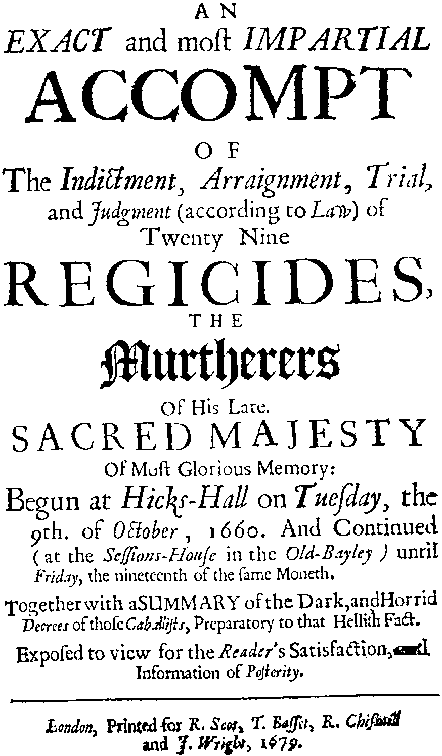 Selecciones del Juicio y Ejecución del Coronel Daniel Axtell en octubre ...